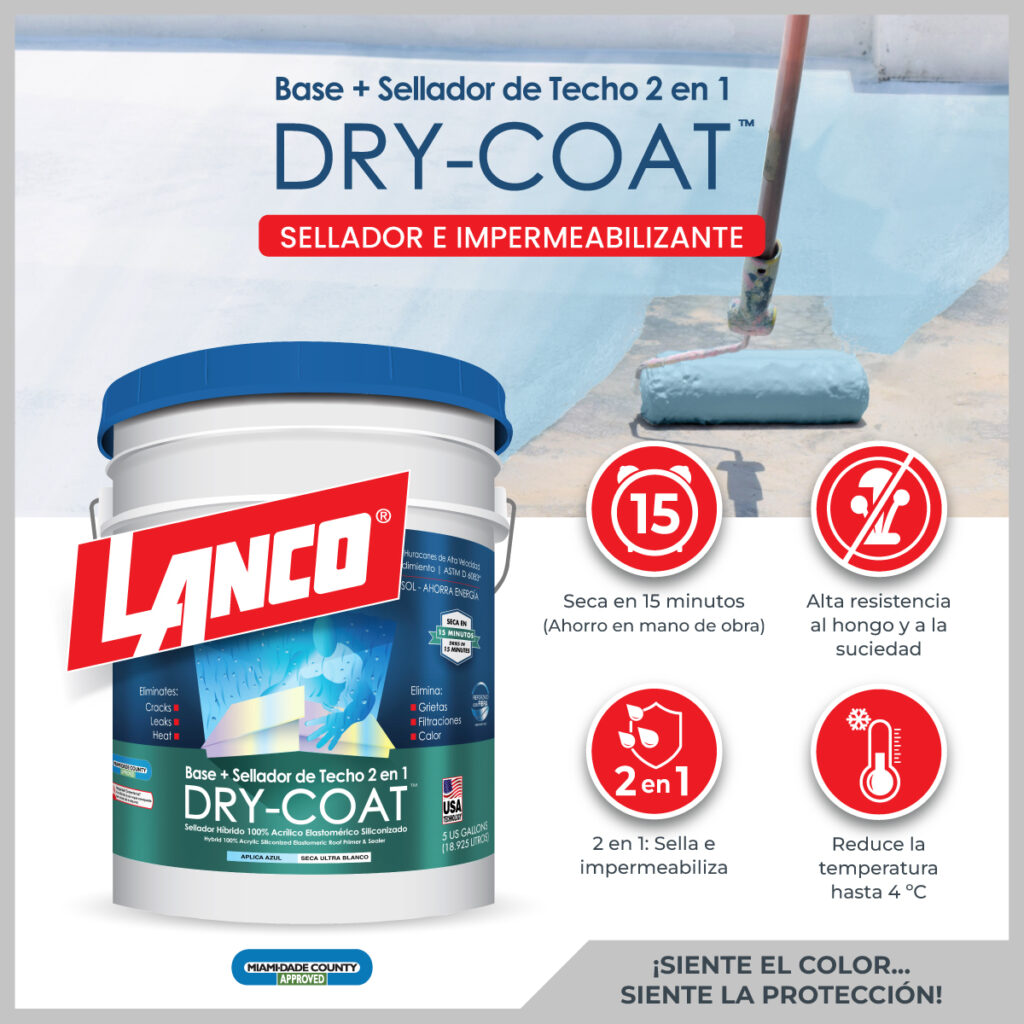 Sellador Dry Coat para Techo 2 en 1 - Lanco